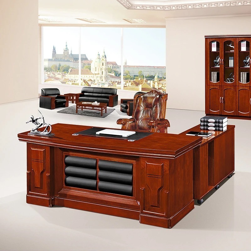 1800mm office executive table with side drawers - Furniture Mart - desks
