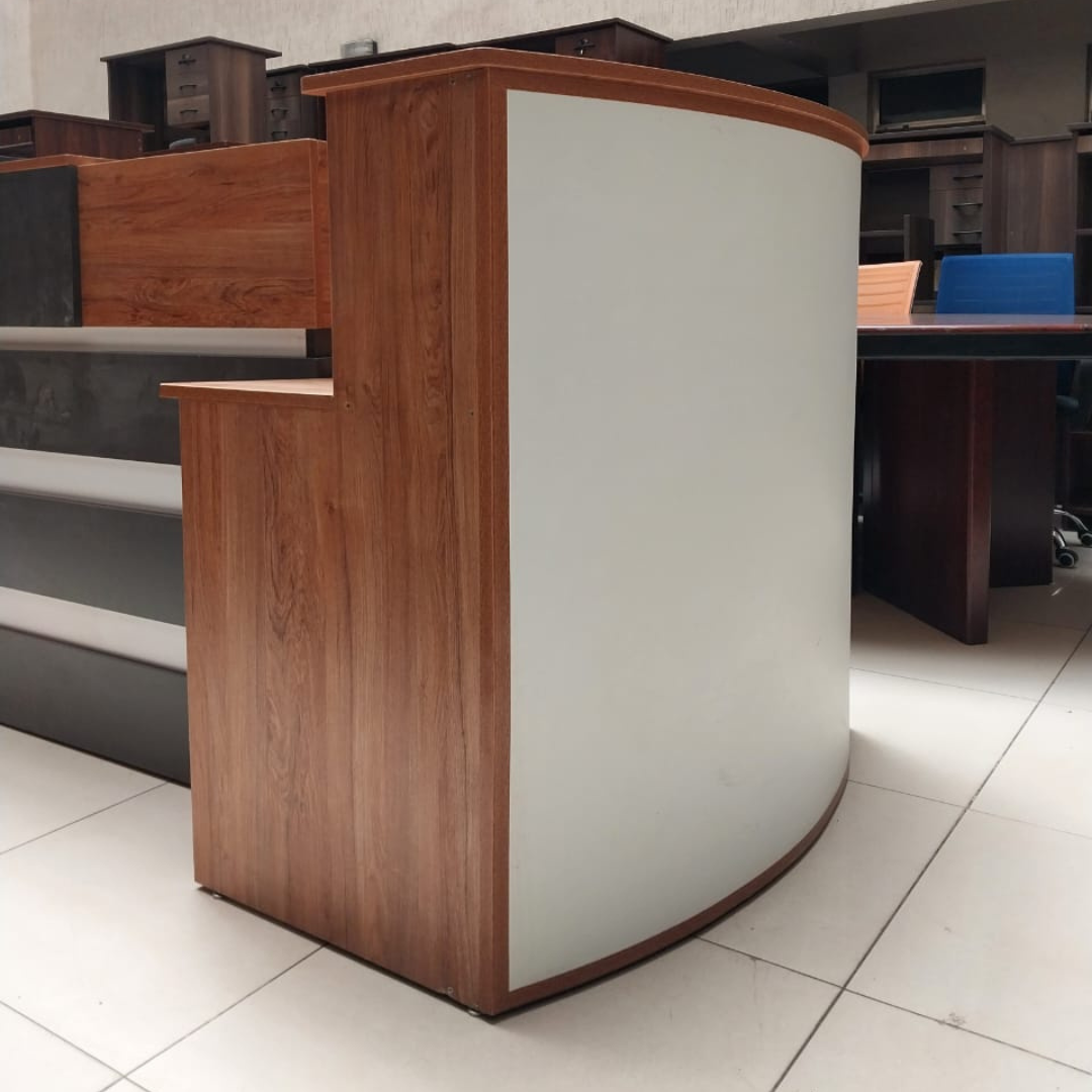 C-Shaped Office Reception Desk - Furniture Mart | Tables