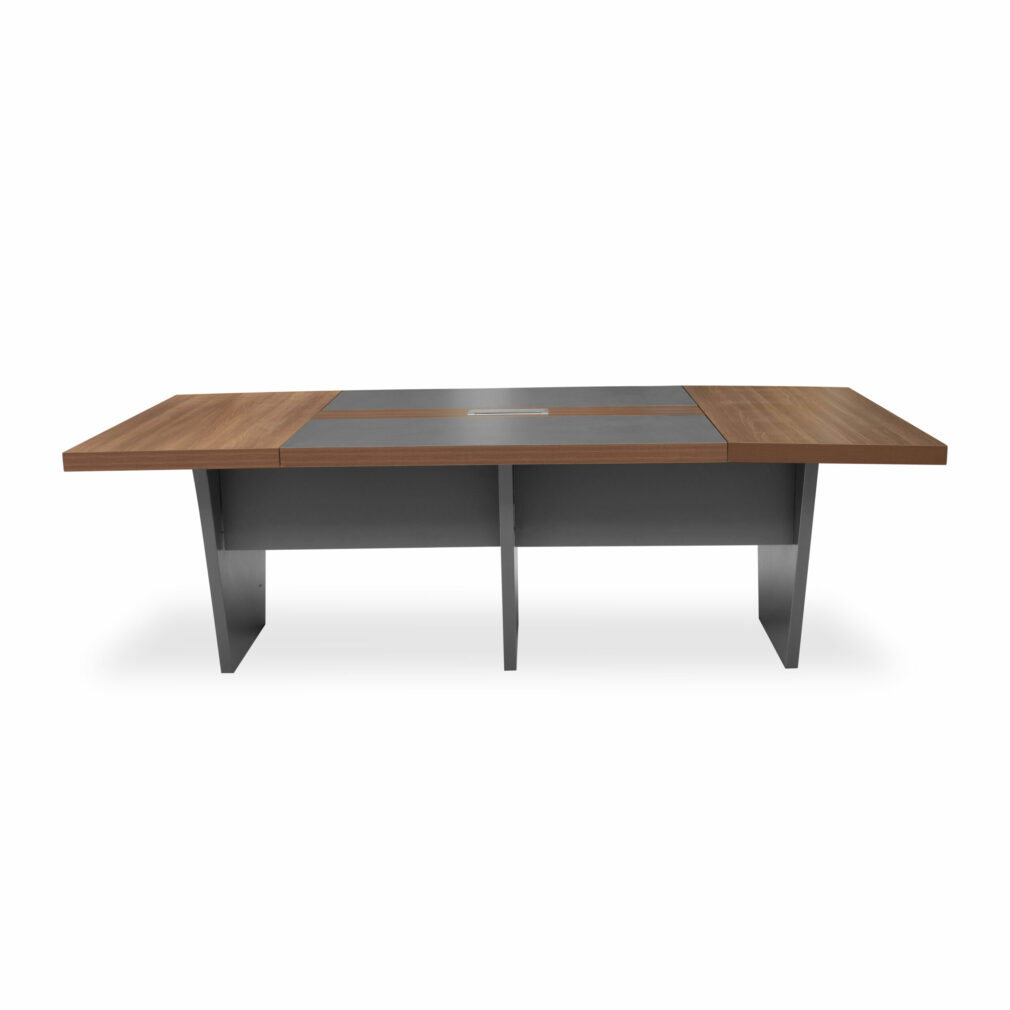 Gucca boardroom table with power cables - Furniture Mart