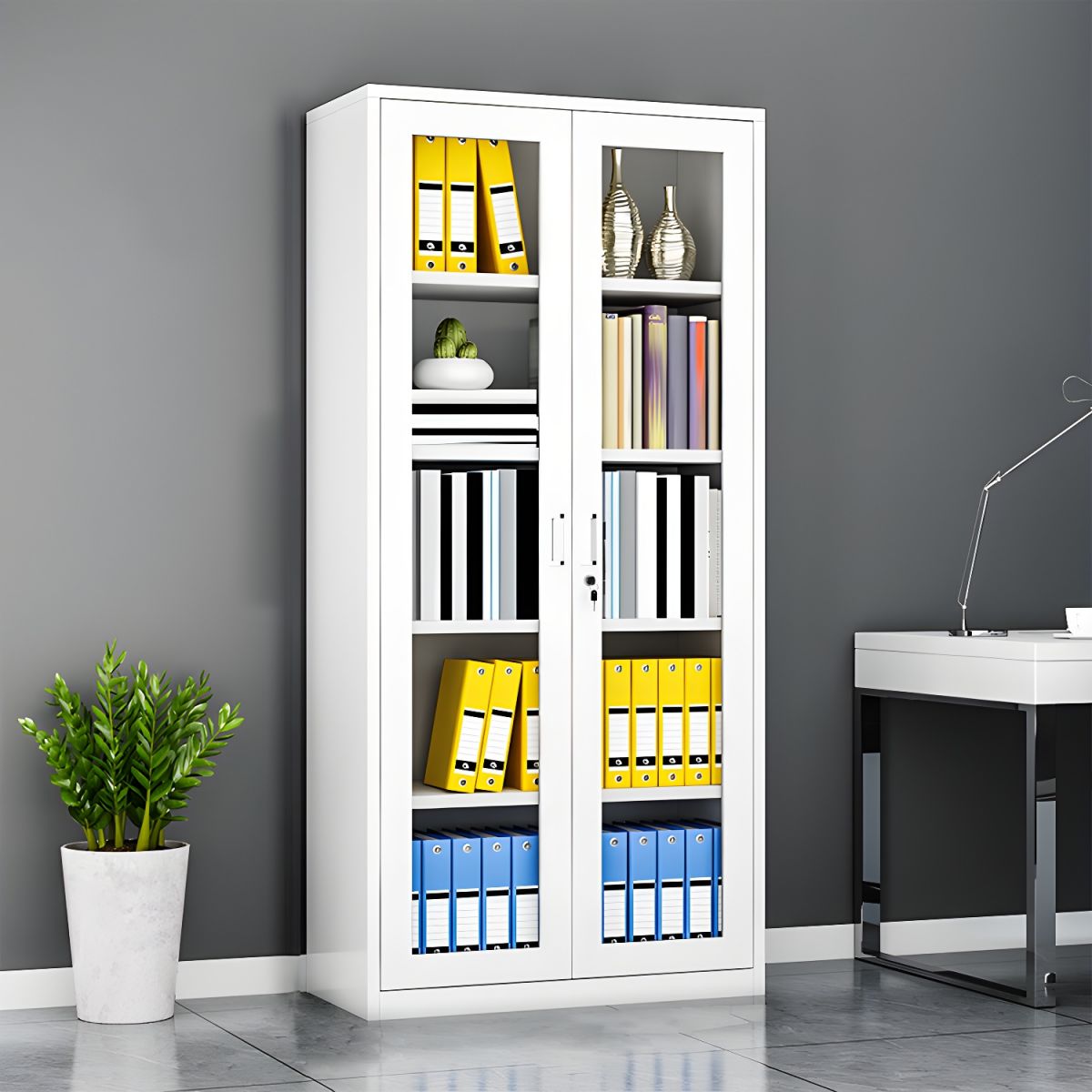 Modern Vertical File Cabinet Storage Shelves - Furniture Mart