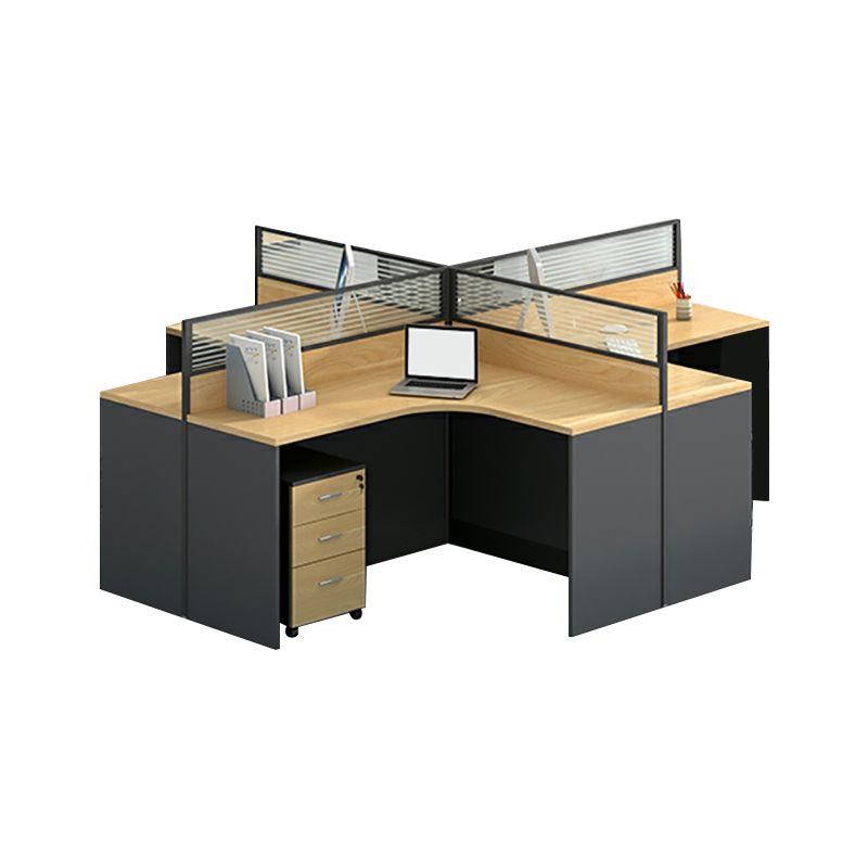 Open view 4-Way Office Workstation - Furniture Mart - office desks