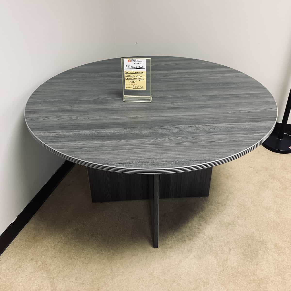 Round Break Room Table, 9 Colors - Furniture Mart | Tables