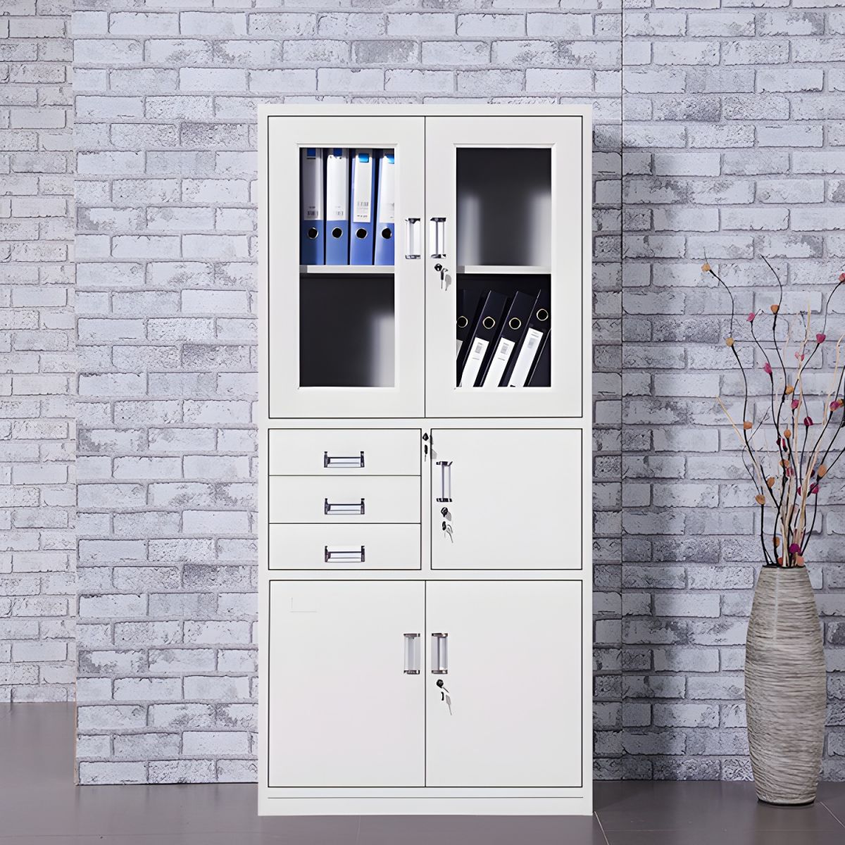 Steel filling cabinet with safe - Furniture Mart , Filling cabinets