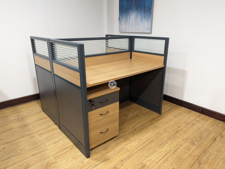 Straight two way modular office workstation - Furniture Mart